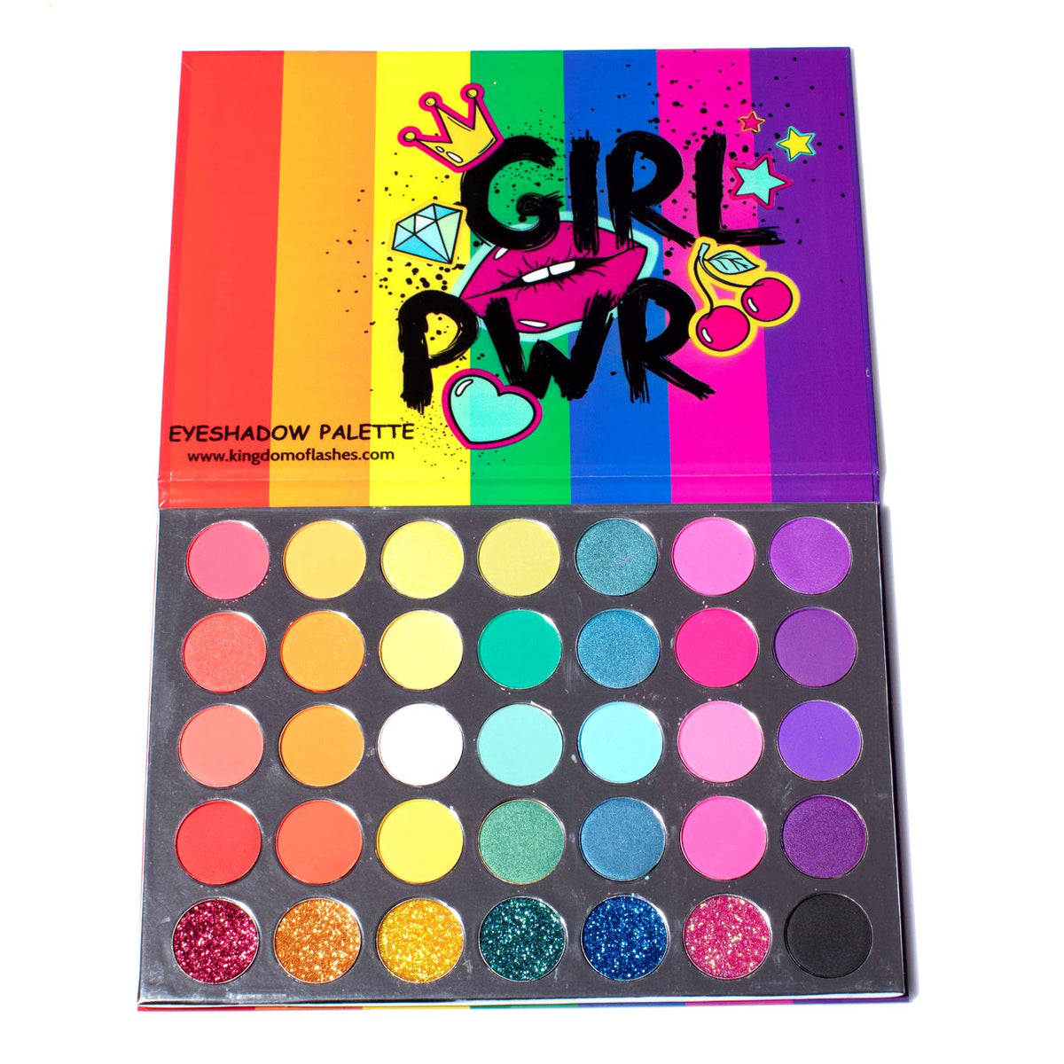 Glitter Eyeshadow Palette | Girl Power Eyeshadow Palette | Kingdom of ...